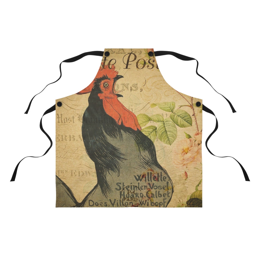 Vintage Farmhouse Style Rooster Apron - Gift for Cooks, Bakers ...