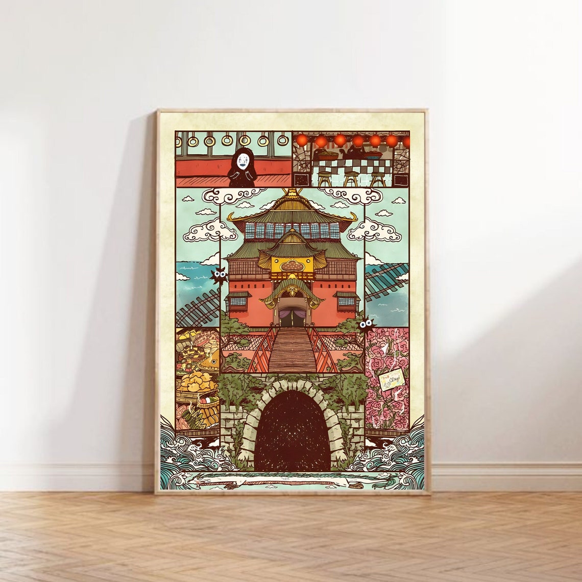 Spirited Away Poster Spirited Away Wall Art Studio Ghibli Poster