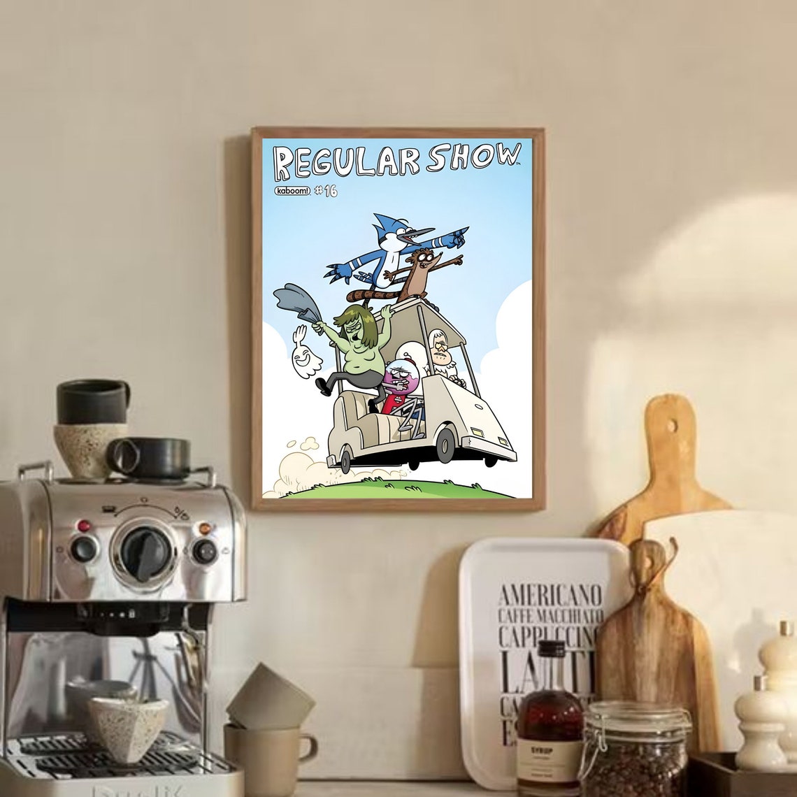 Regular Show Poster, Regular Show Wall Art, Mordecai and Rigby Poster ...