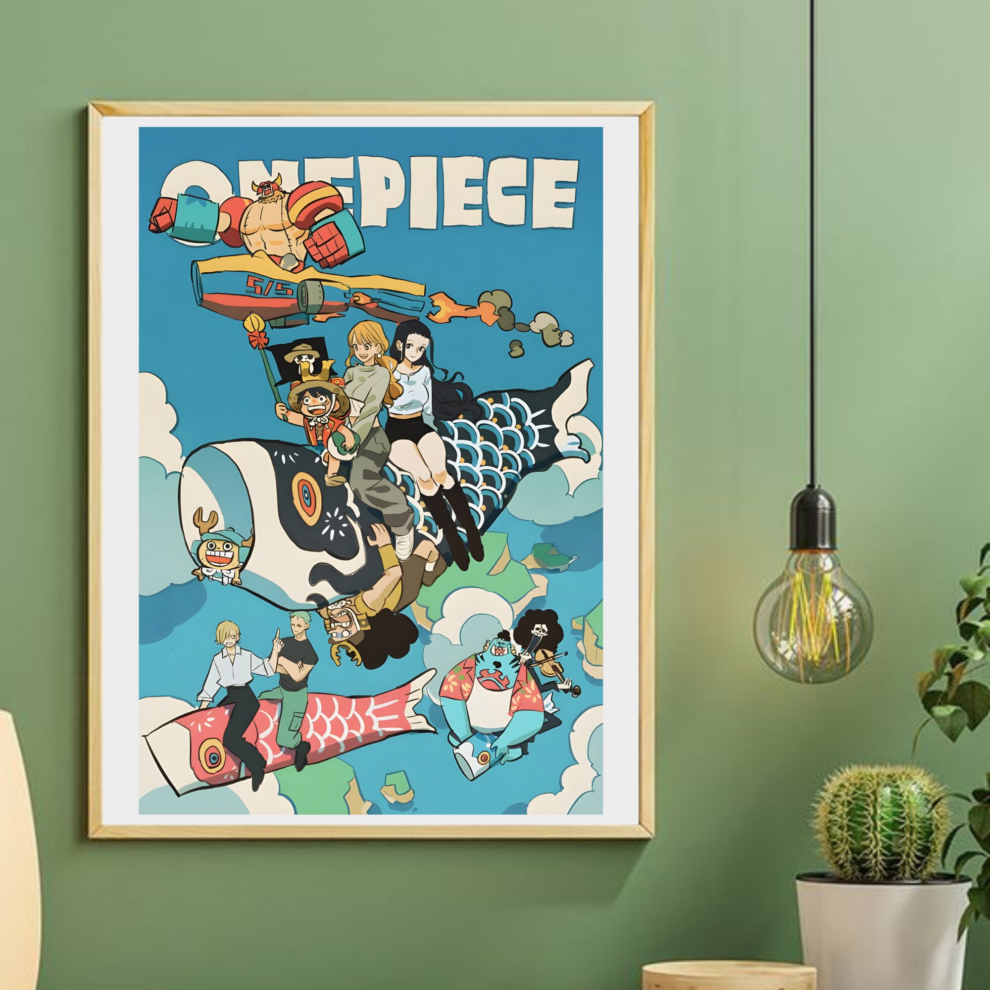 One Piece Poster, One Piece Luffy Print, One Piece Anime Art, One Piece ...