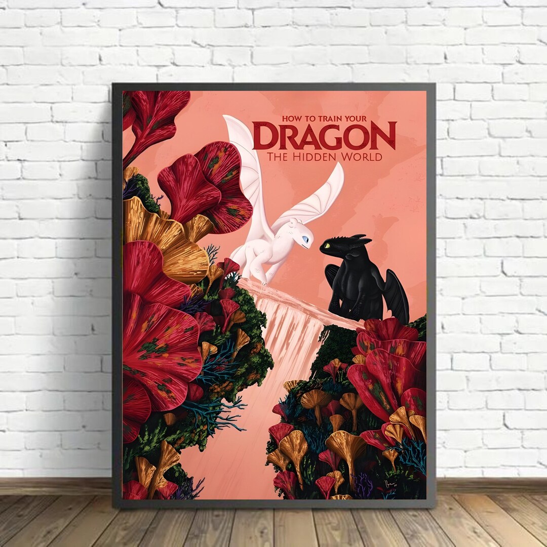 How to Train Your Dragon Poster, HTTYD Wall Art, Toothless Poster ...