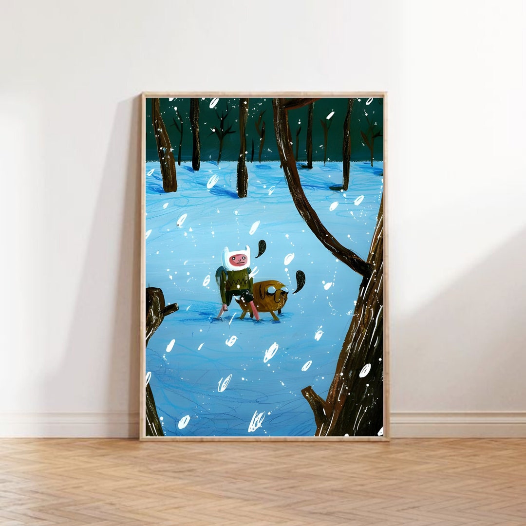 Adventure Time Cartoon Movie Poster, Adventure Time Print Poster, Finn ...