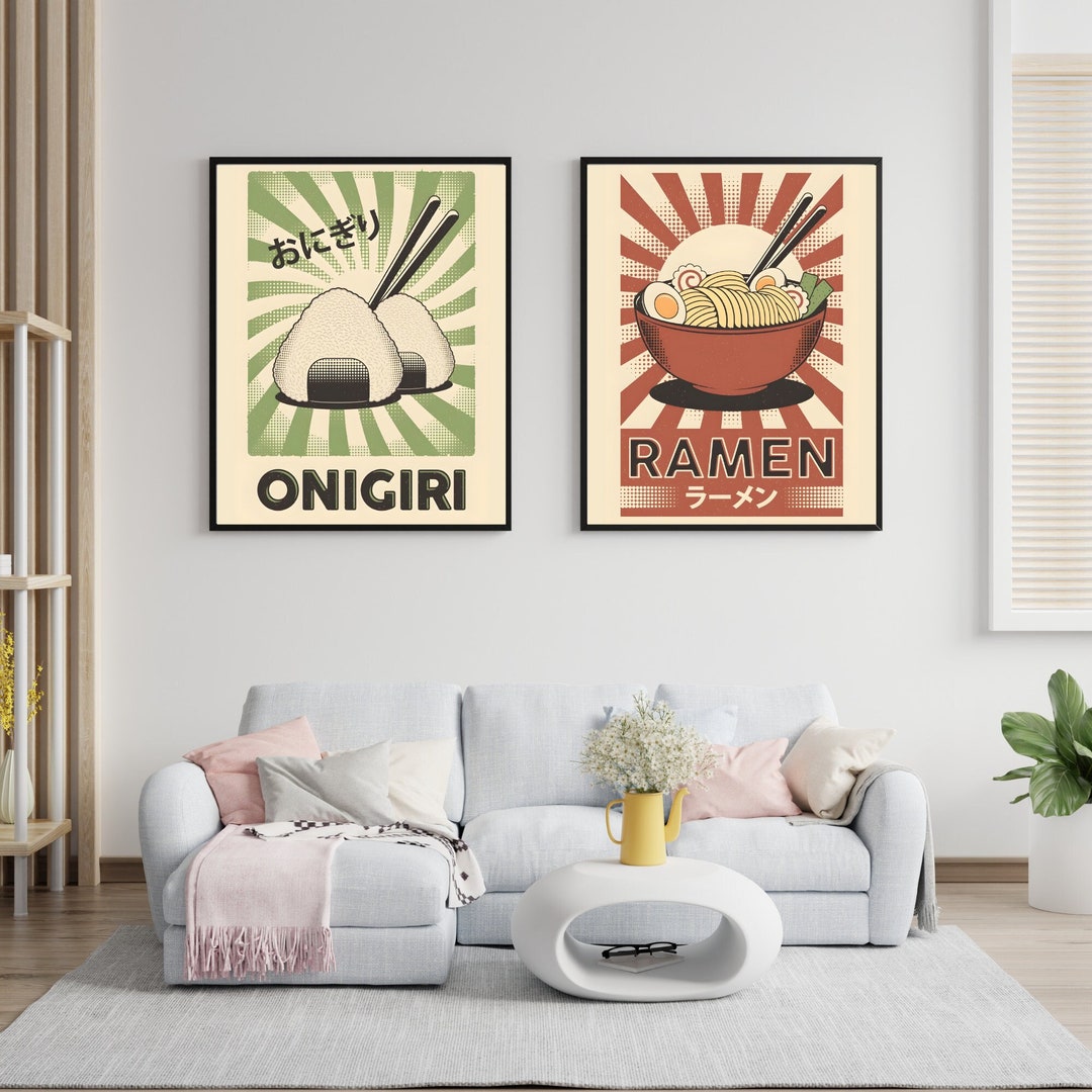 Ramen Poster, Food Wall Art, Ramen Wall Art, Kitchen Decor, Ramen ...