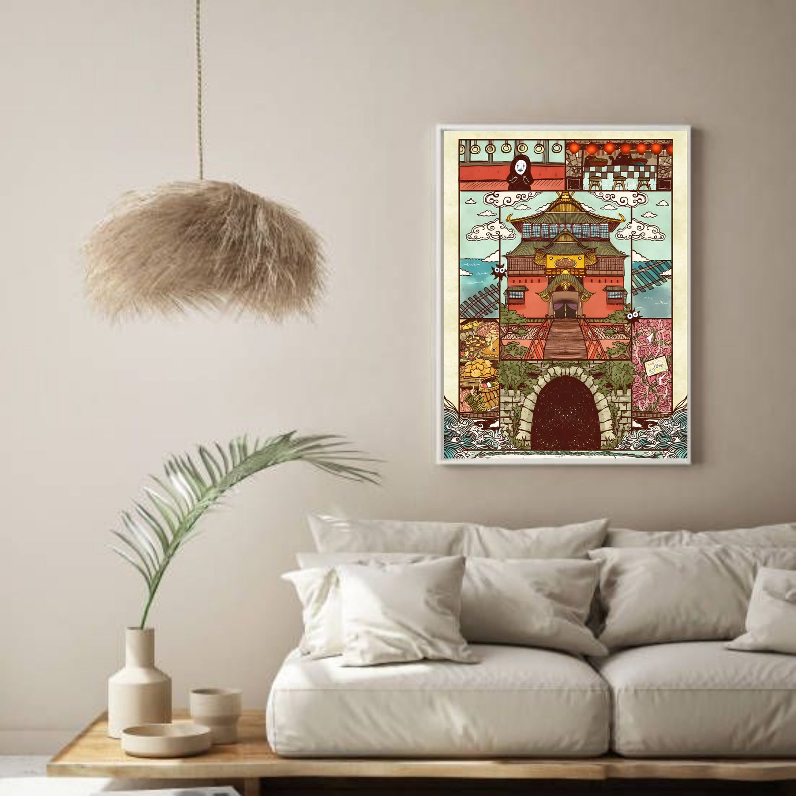 Spirited Away Poster Spirited Away Wall Art Studio Ghibli Poster