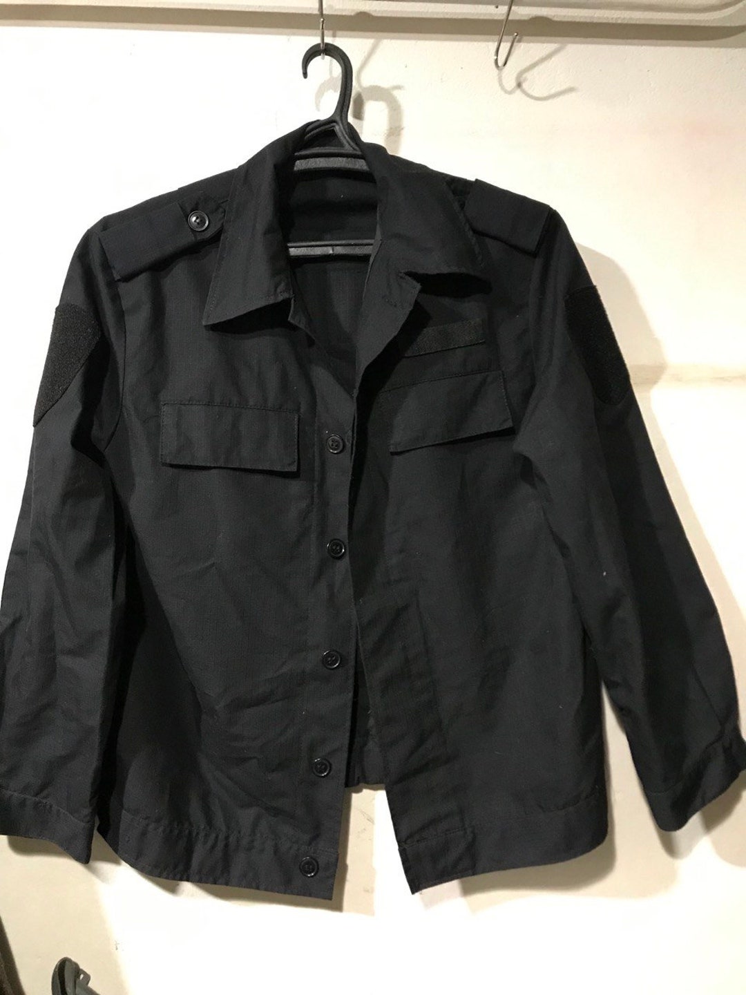 Veste et pantalon bdu noirs de l'armée russe OMON MVD mabuta, tissu rip ...