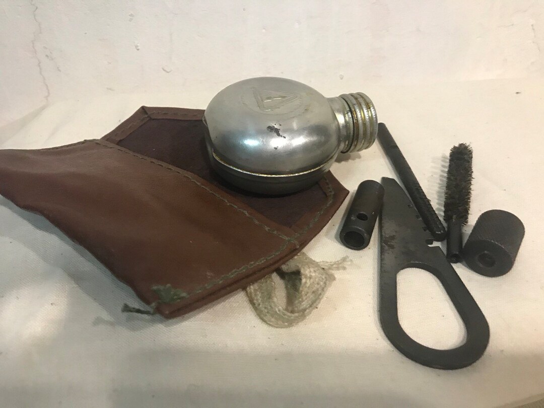 Russian Army Mosin Nagant Cleaning Kit Original 1950-s With Pouch and Oil Metal Bottle USSR ...