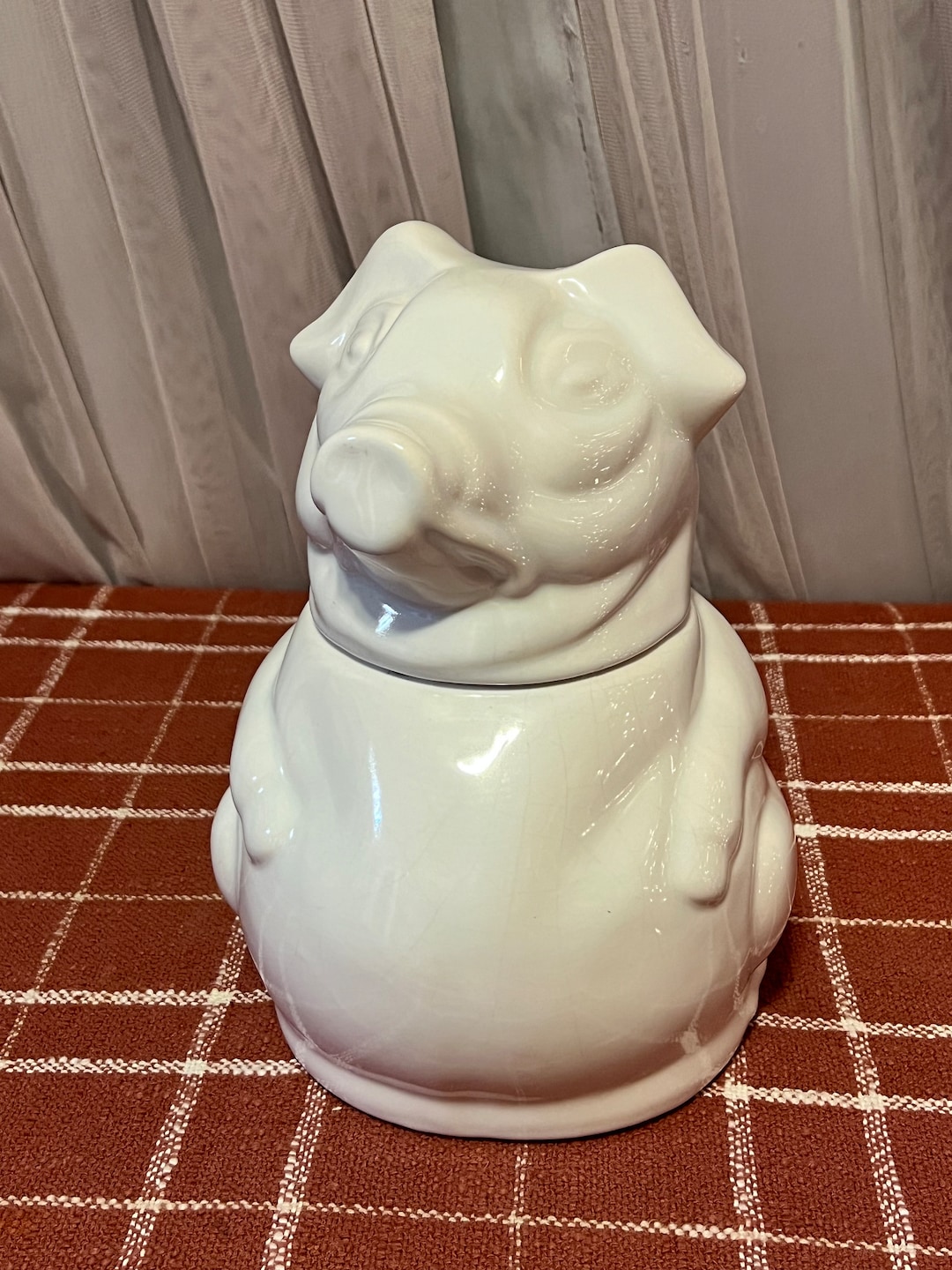 Ceramic Pig Cookie Jar - Etsy