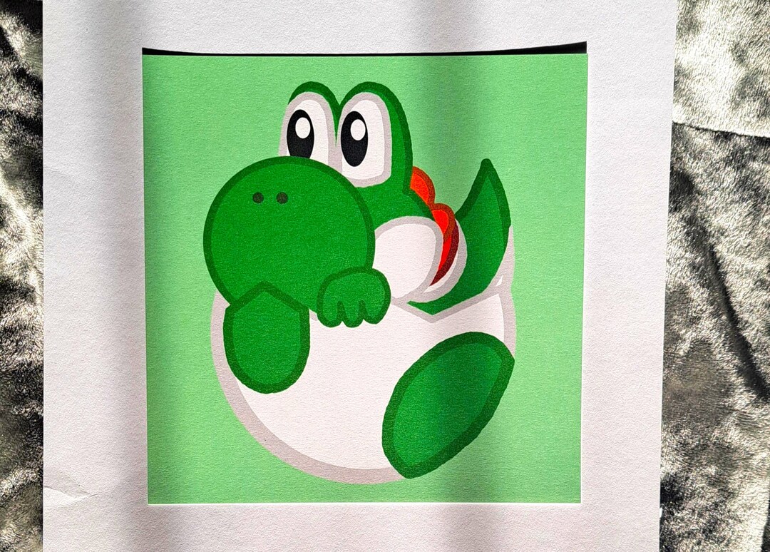 Super Mario Yoshi Square Print - Etsy UK
