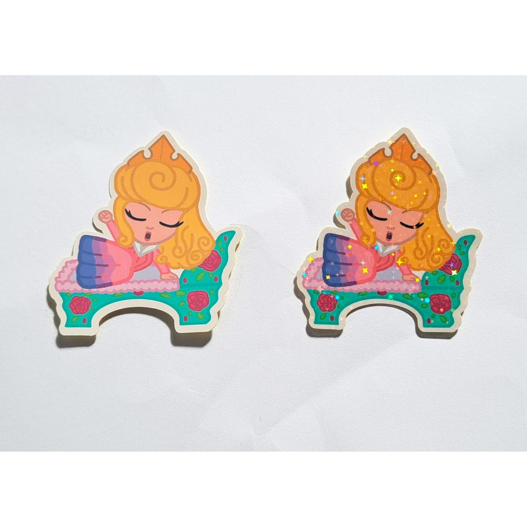 Waking up Princess Sticker - Etsy UK