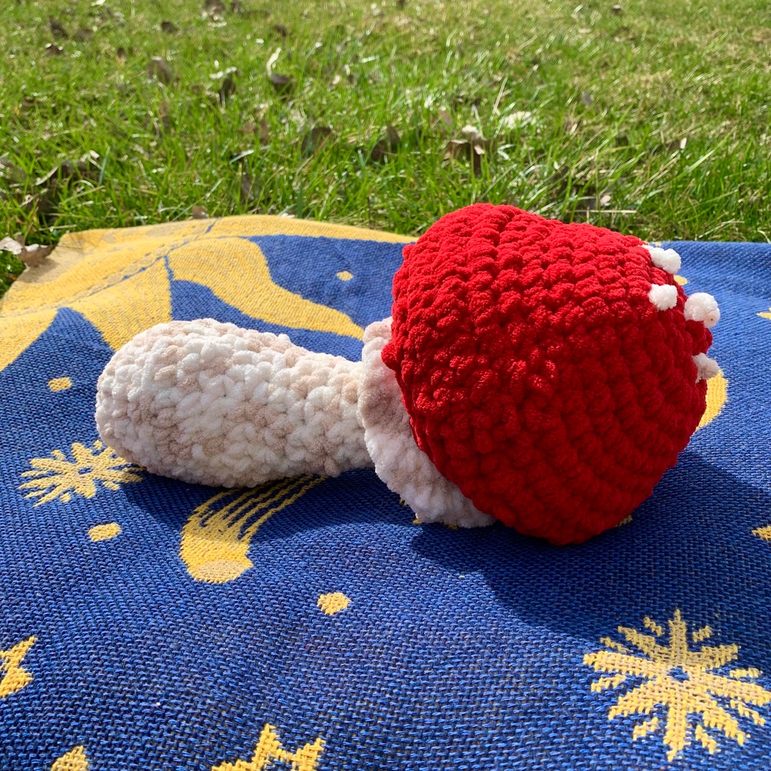 Mushroom Pillow 13, Amanita Muscaria Plush, Shroom Amigurumi - Etsy