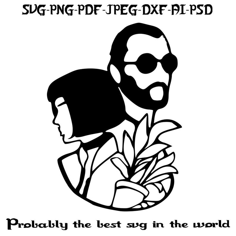 Classic Cinema Revival: Leon Movie SVG Iconic Digital Art for Vintage ...