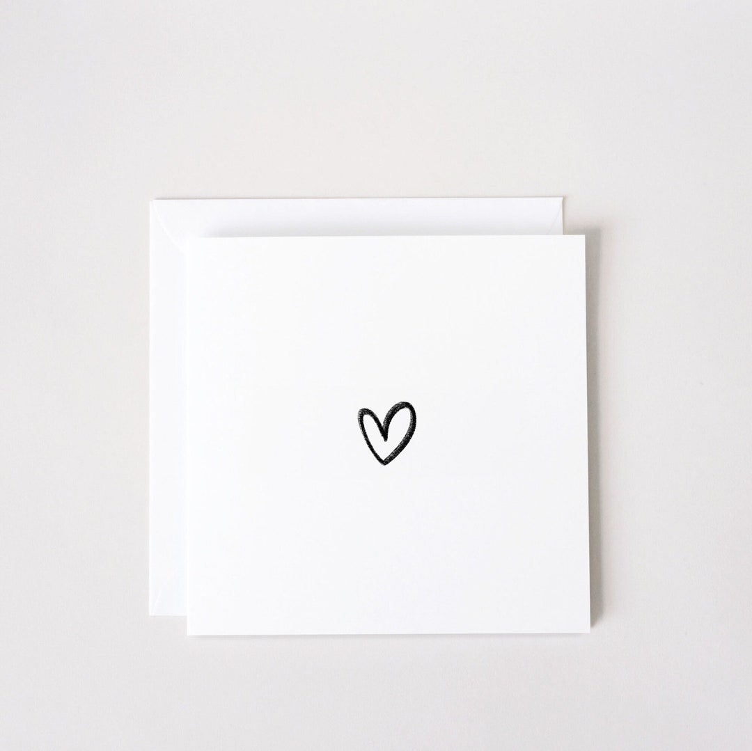 Heart Card Birthday Card for Girlfriend Boyfriend Small Heart Love You ...