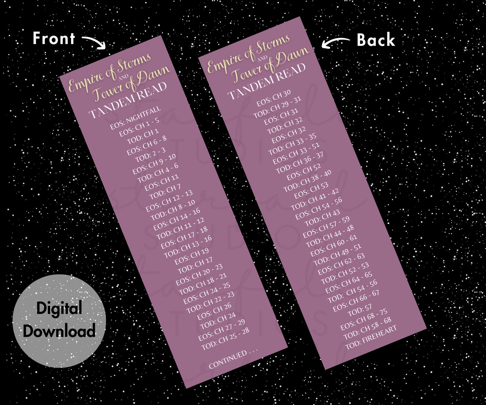 2pk EOS Empire of Storms, TOD Tower of Dawn Tandem Read Digital ...