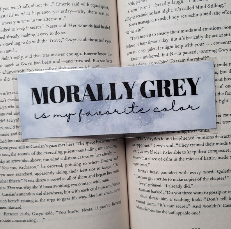 2pk Morally Grey is My Favorite Color Digital Bookmark - Etsy