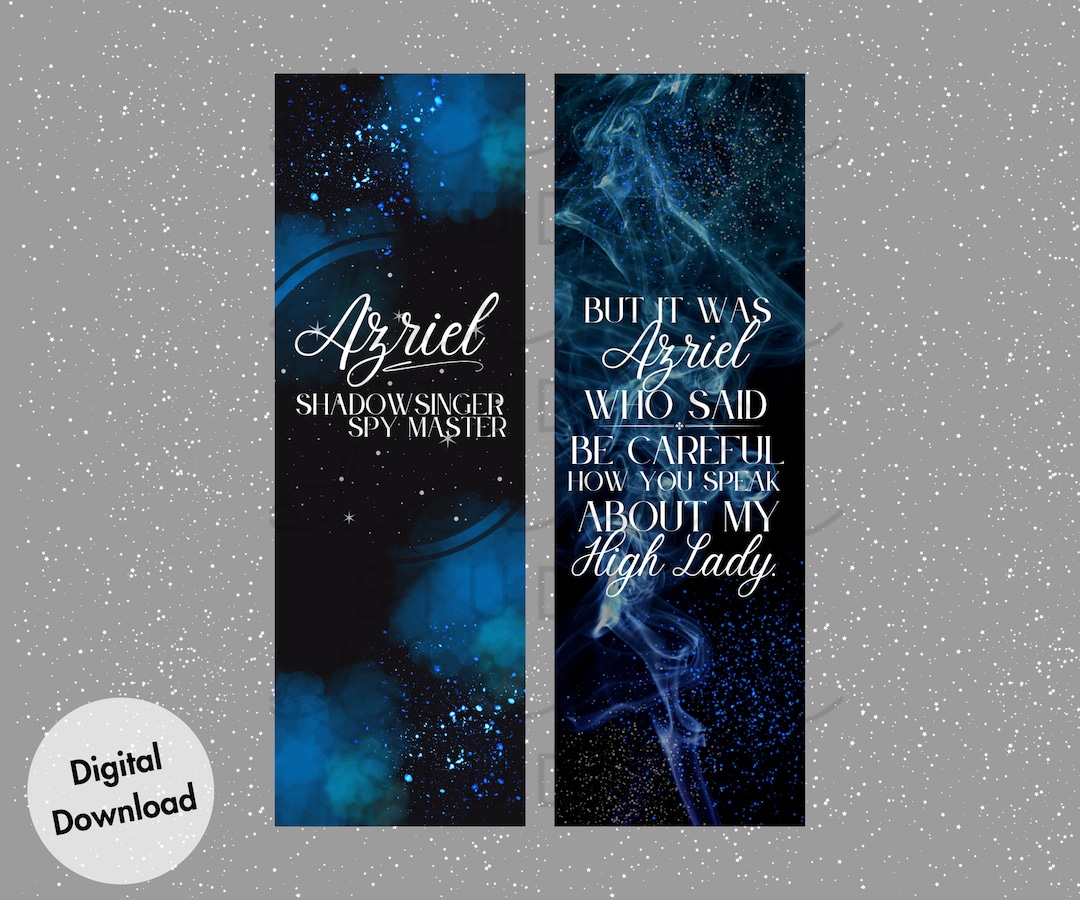 ACOTAR A Court of Thorns and Roses Azriel High Lady Shadowsinger ...