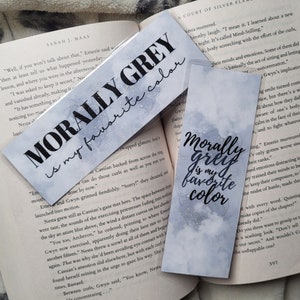 2pk Morally Grey is My Favorite Color Digital Bookmark - Etsy