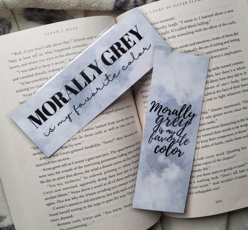 2pk Morally Grey is My Favorite Color Digital Bookmark - Etsy