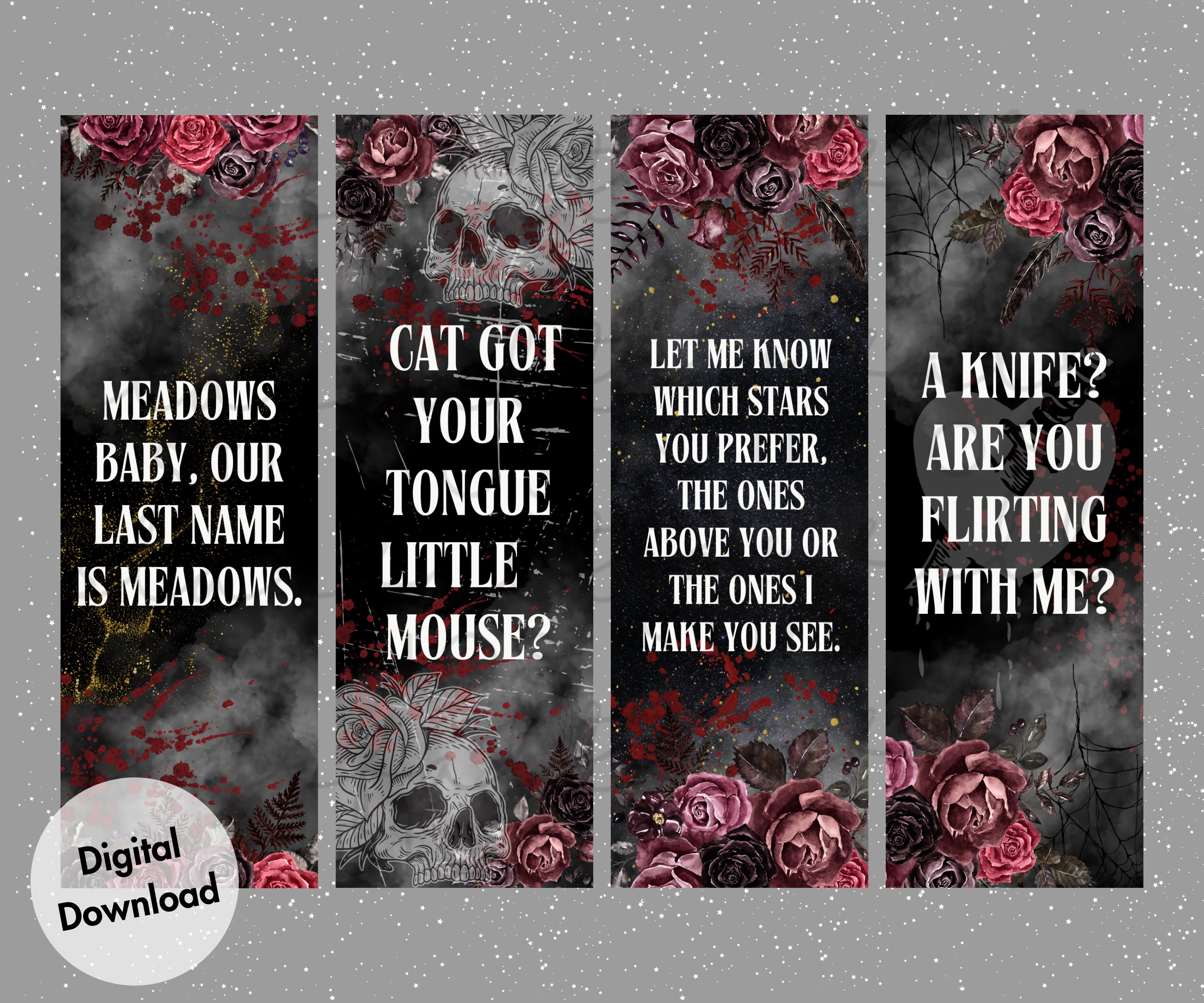4pk Haunting Adeline Dark Romance Digital Bookmark Download - Etsy