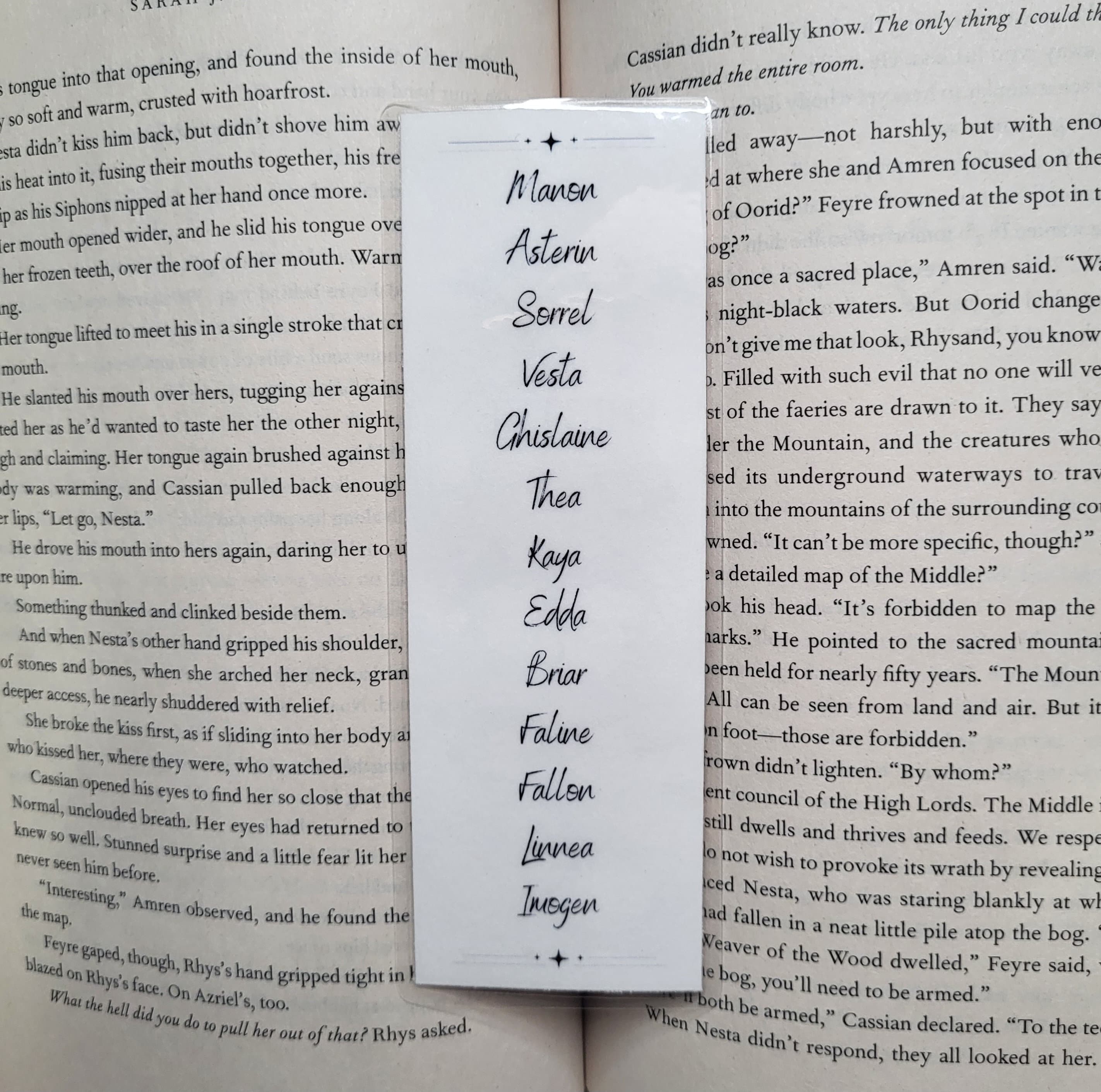 Tog Throne of Glass the Thirteen and Manon Blackbeak Digital Bookmark ...