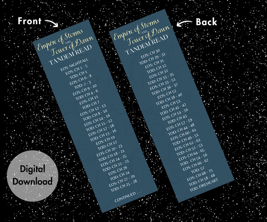 2pk EOS Empire of Storms, TOD Tower of Dawn Tandem Read Digital ...