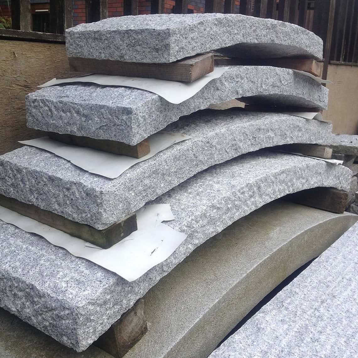 Granite Arched Garden or Pond Bridge - Etsy UK