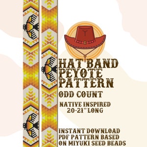 Endless Happiness Hat Band Pattern Hat Band Native Bead Loom Pattern ...