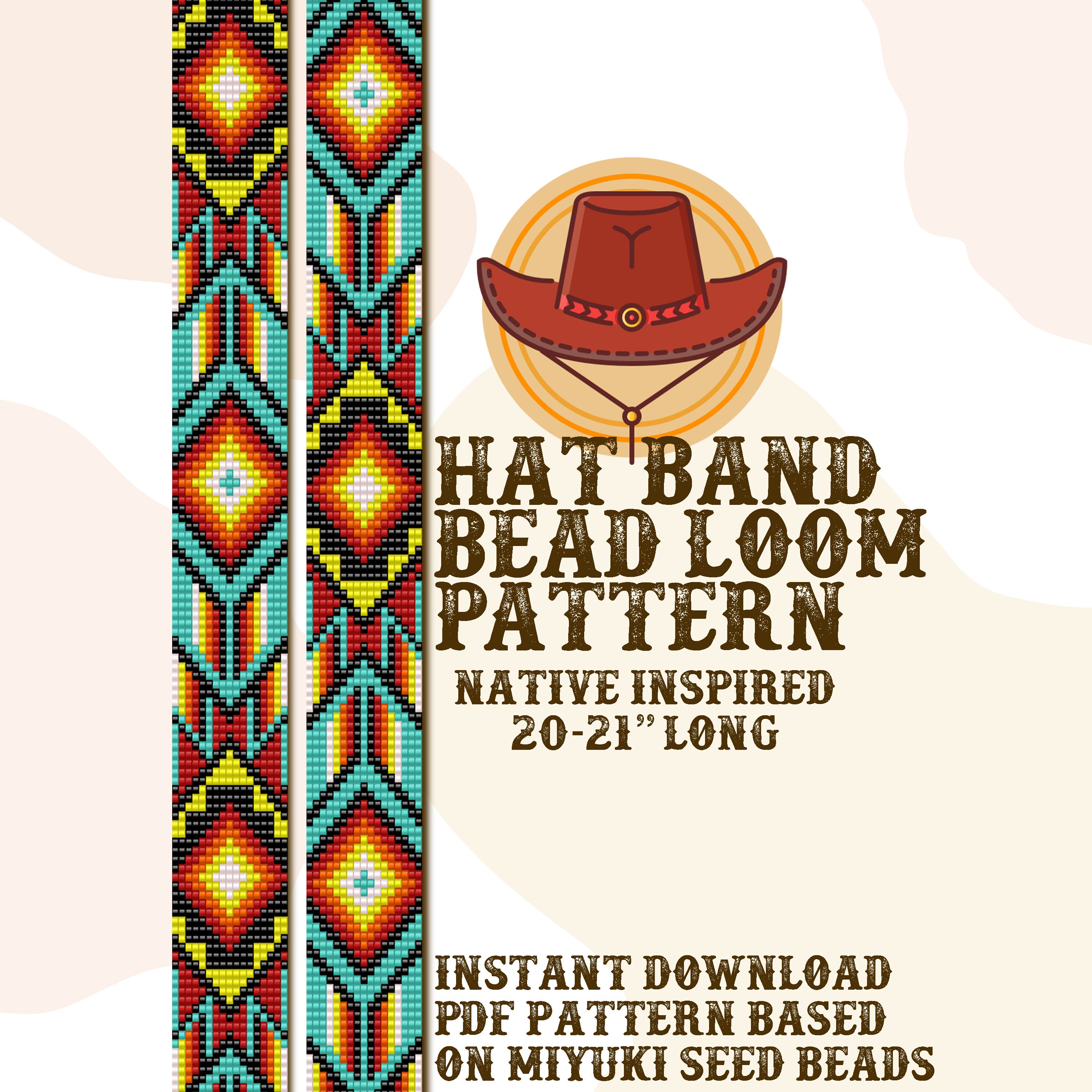 Harbinger Hat Band Pattern Hat Band Native Bead Loom Pattern PDF ...