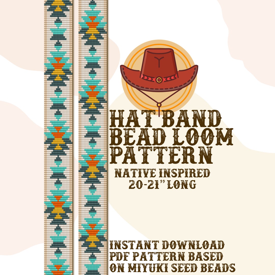 Wisdom Hat Band Pattern - Hat Band Native Bead Loom Pattern - PDF ...