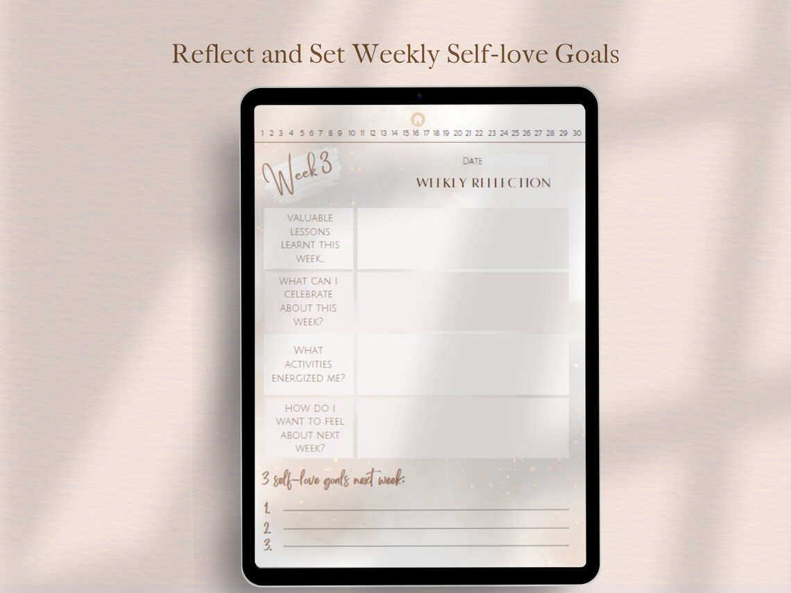 THAT GIRL Self-love Digital Journal | 30-day Transformative Journal ...