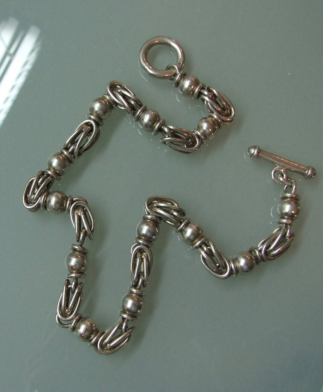 Very Heavy Vintage Hand Made Silver Necklace Weighing 113.5 Grams ...