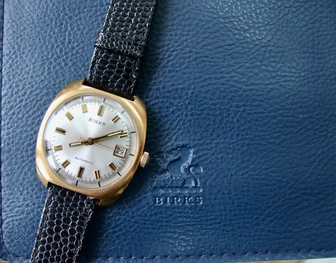 Vintage Men's Wristwatch by " BIRKS " Canada Automatic Movement (rotor ...
