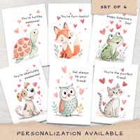Printable Animal Valentines Day Cards - Print for Kids - Kids Valentine ...