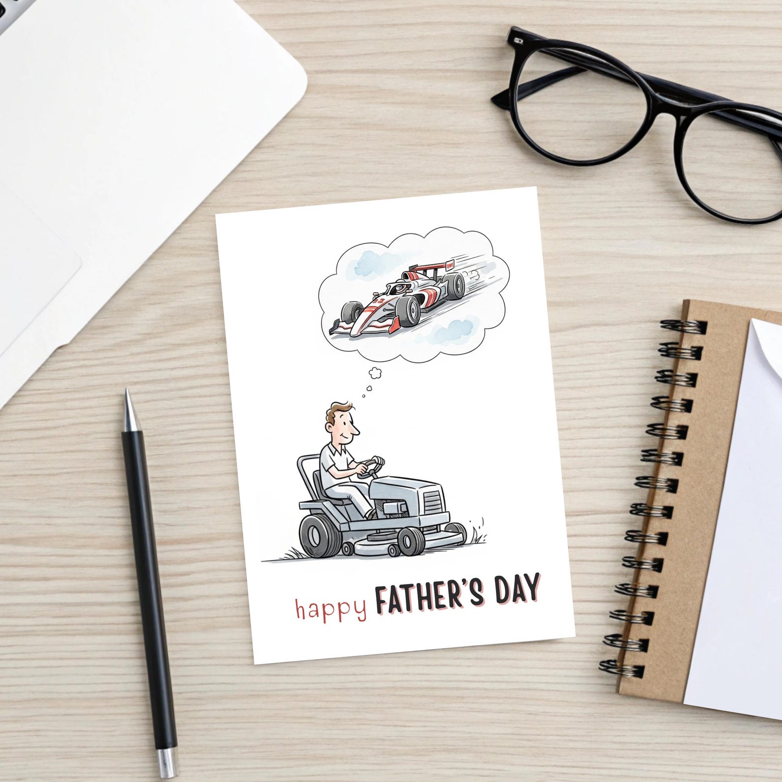 Funny Father’s Day Card | F1 NASCAR Car Card, Motorsport Lover Card for ...
