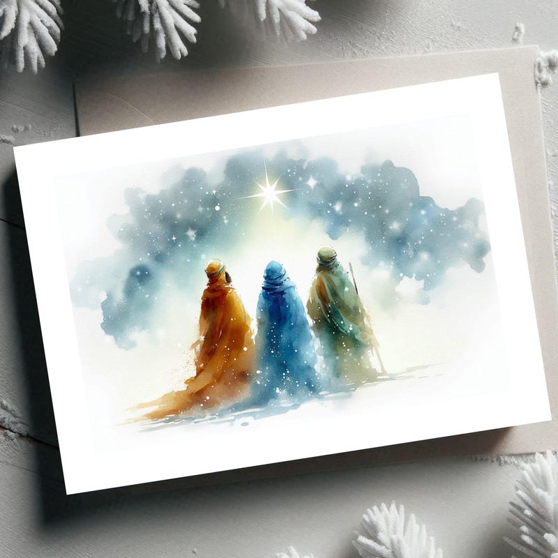 Three Kings Card - Etsy