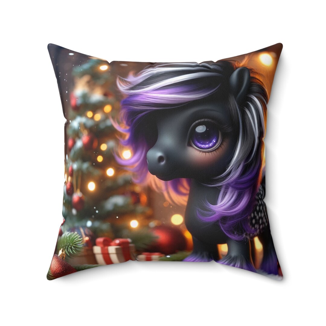 Holiday Pillow Featuring Onyx in Cartoon Form - Etsy