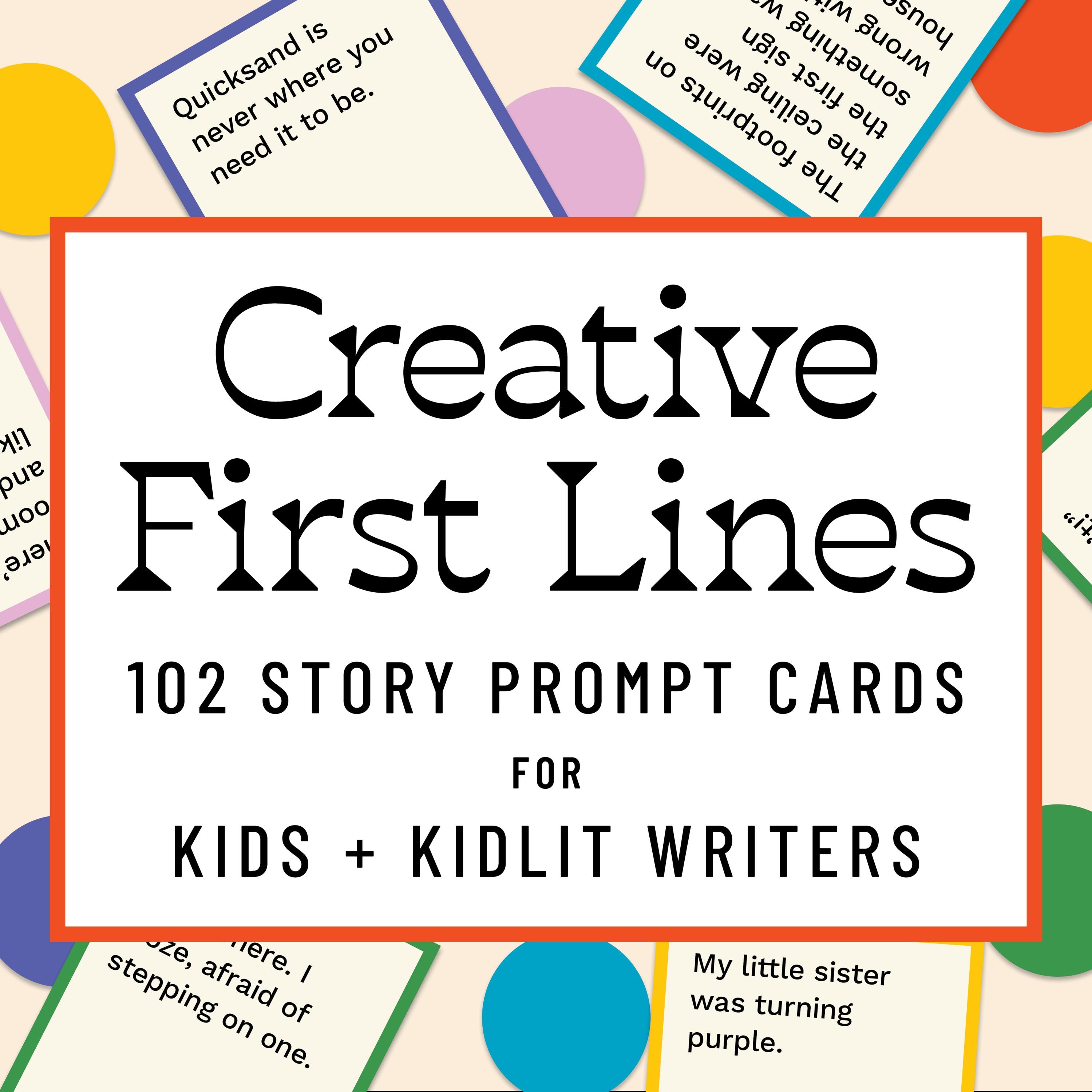 Story Starter Cards: Printable Writing Prompts for Kids and Kidlit ...