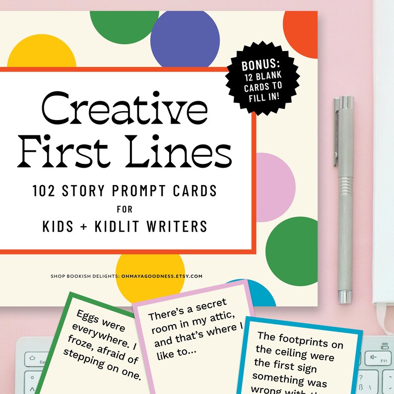 Story Starter Cards: Printable Writing Prompts for Kids and Kidlit ...