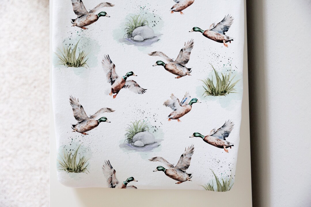 Duck Changing Pad Cover, Mallard Ducks Changing Pad, Baby Duck Hunter ...