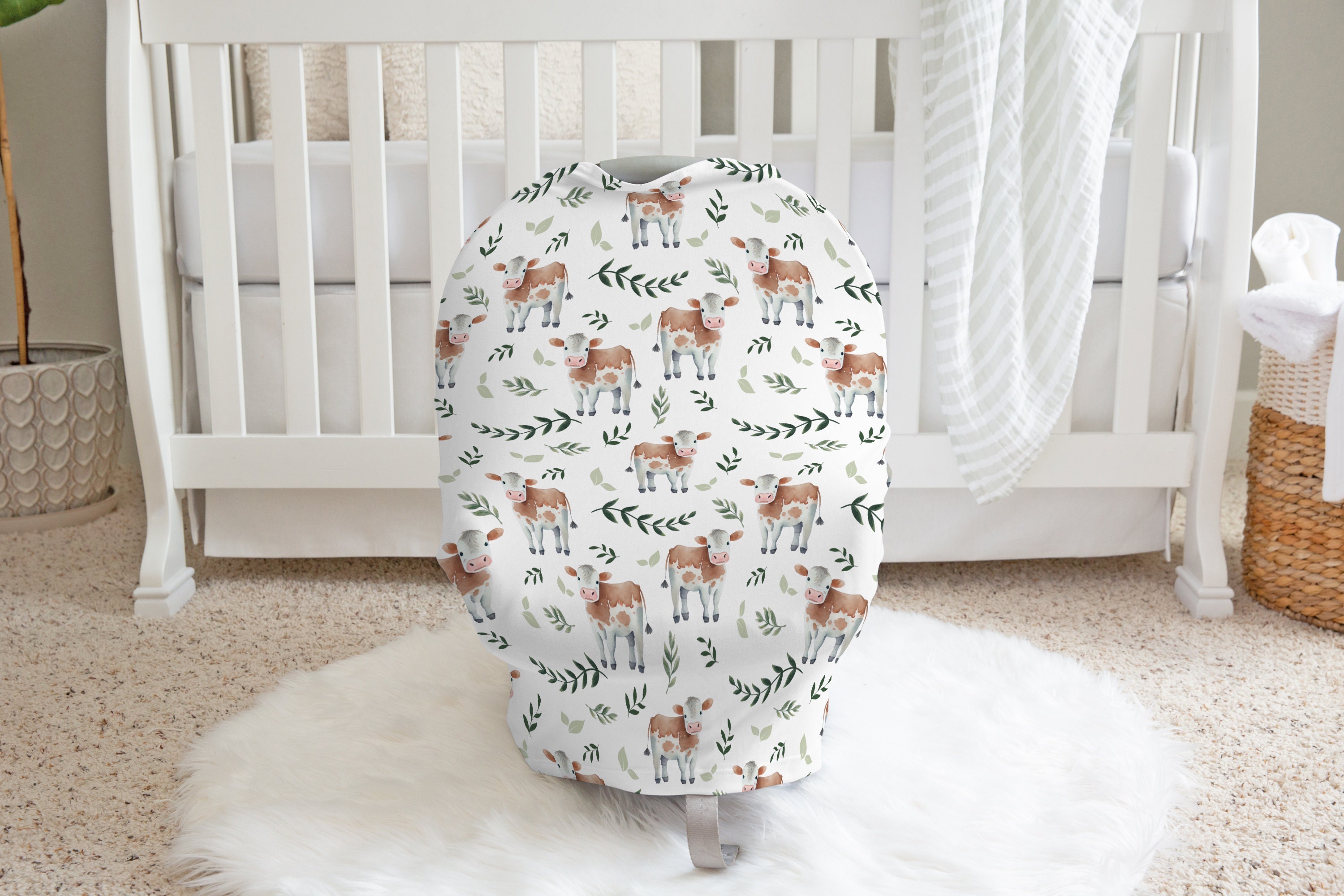 FARM Gender Neutral Baby Crib Sheet Matching Set, Crib Bedding With ...