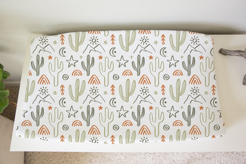 Cactus Nursery Bedding Sets, Desert Cactus Crib Sheets, Baby Boy Shower ...