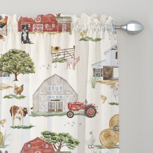 Farm Animal Shower Curtains - Etsy