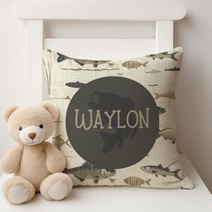 Fly Fishing Nursery Bedding Sets, Lake Trout Crib Sheet, Kids Name ...