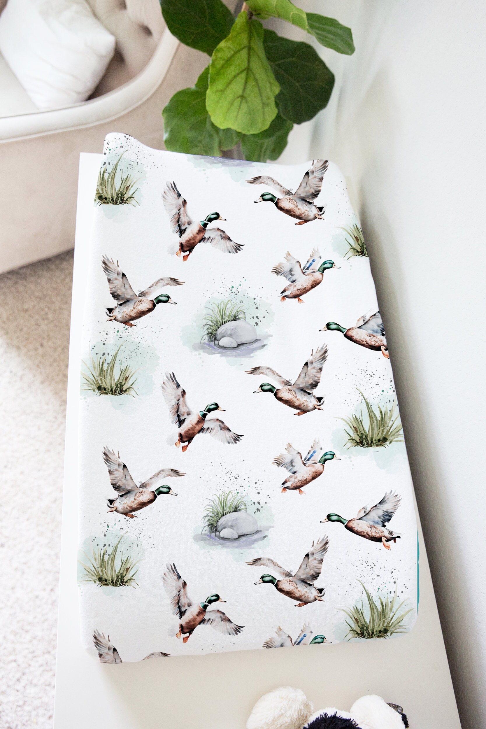 Mallard Duck Nursery Decor, Watercolor Duck Set of 3 Prints, Duck ...