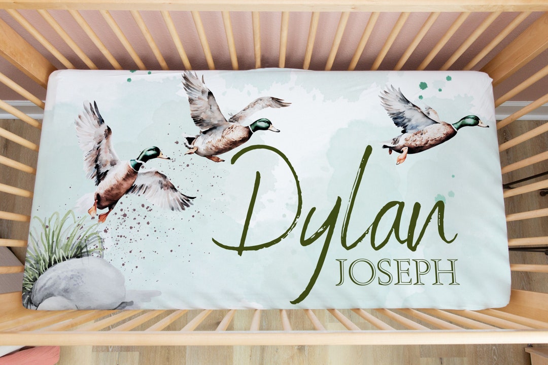 Duck Crib Sheet, Duck Hunting Crib Sheet, Boy Nursery Bedding, Duck ...