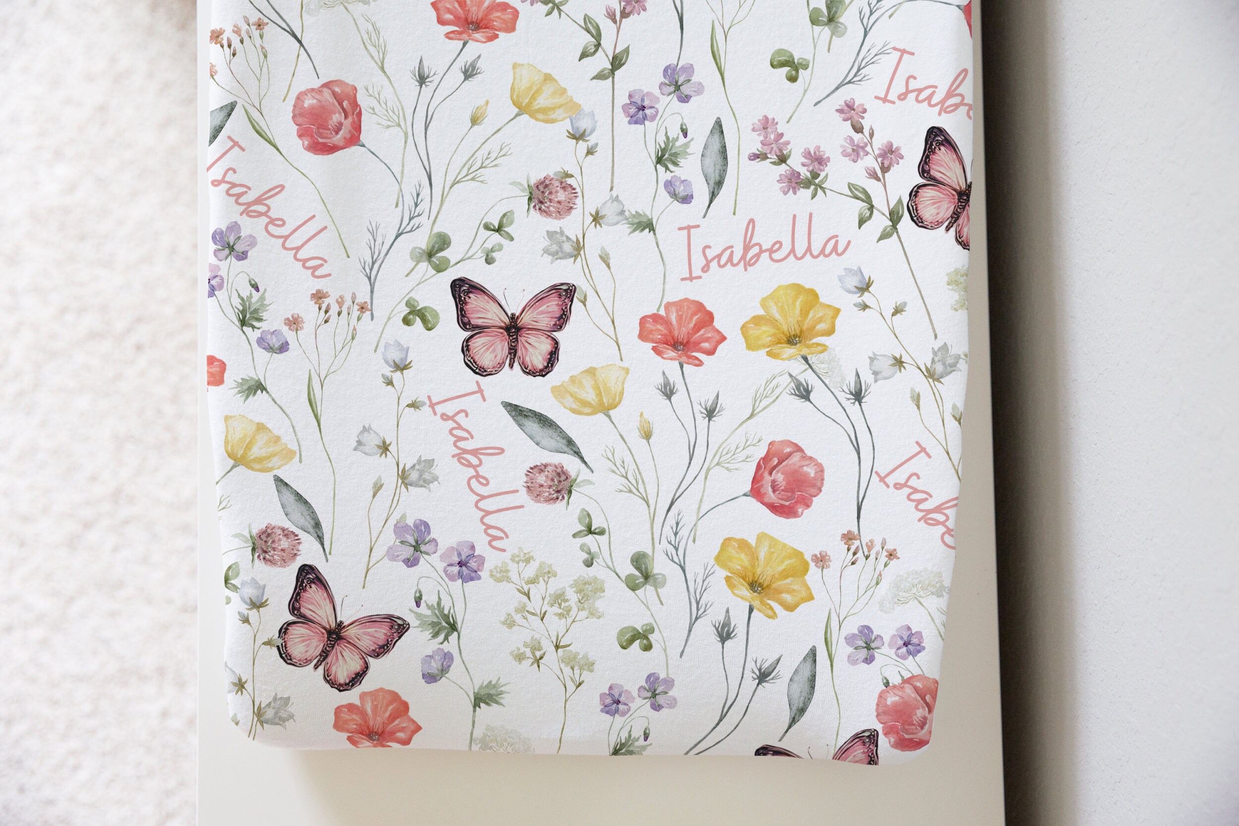 Vintage Floral Nursery Changing Pad Cover Wildflower Nursery - Etsy