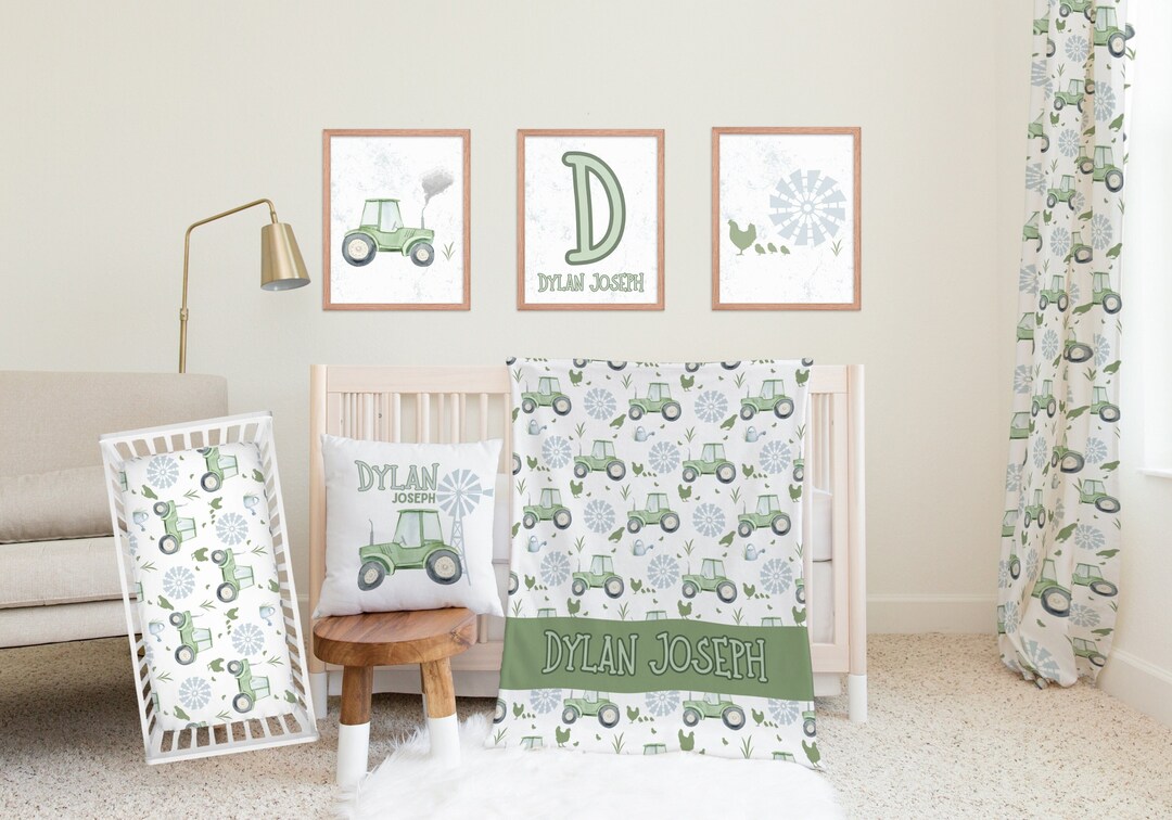 Boy Crib Bedding Sets, Gifts for Baby Boy Shower, Farm Nursery Decor ...