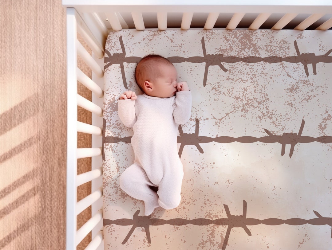 Barbed Wire Crib Sheet, Cowboy Crib Sheets, Cowboy Baby Gifts, Western ...