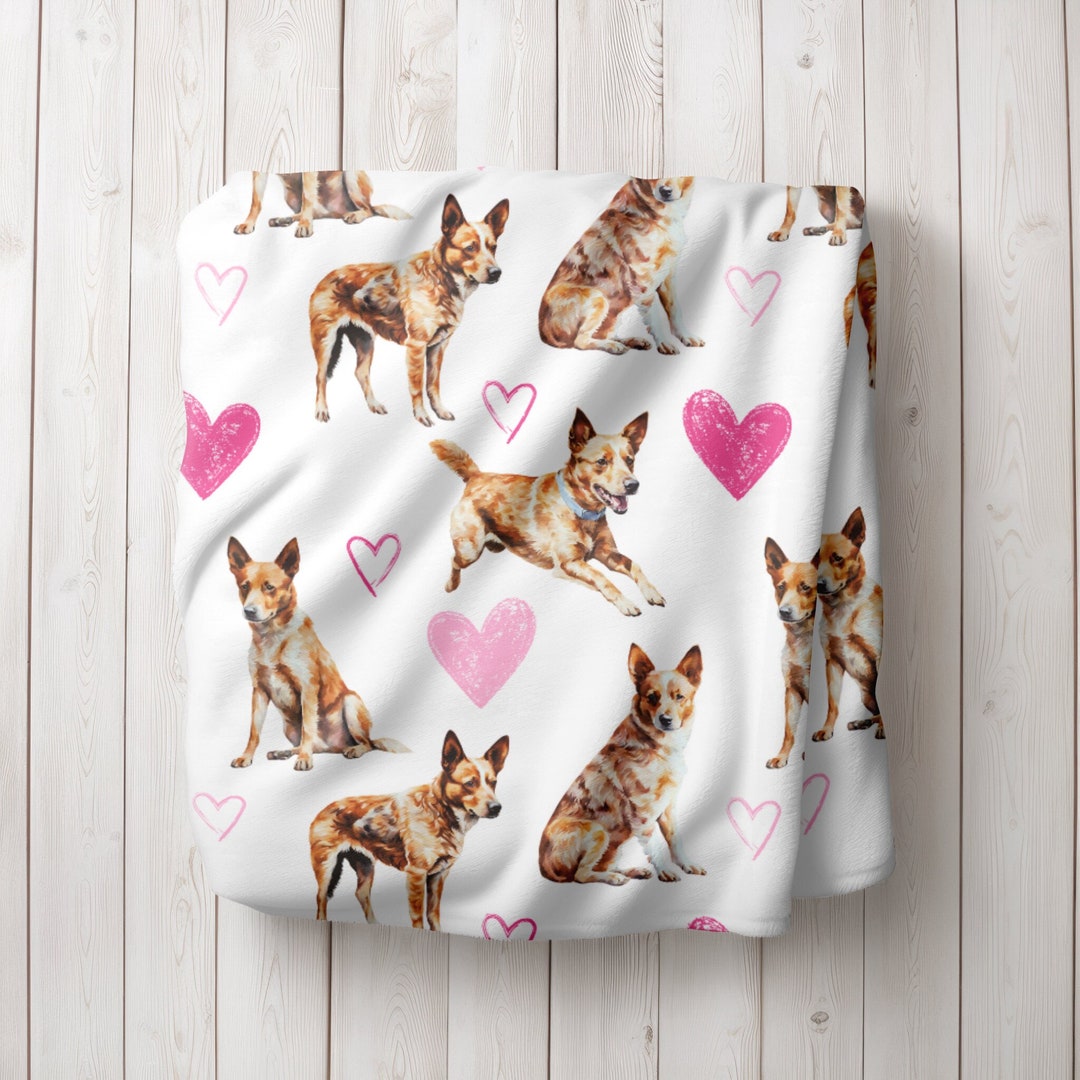 Red Heeler Baby Swaddle Blanket, Baby Gift, Dog Nursery, Puppy Nursery ...
