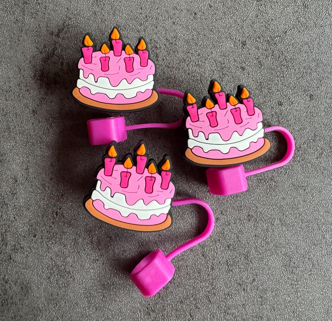 Birthday Cake 10mm Straw Topper - Etsy