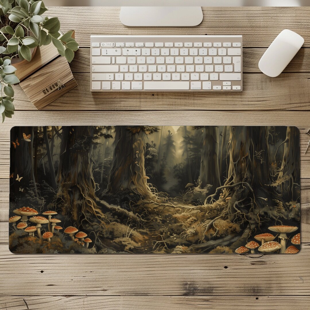 Forest Deskmat Cottagecore Desk Mat Gift for Nature Desk Decor Deskmat ...